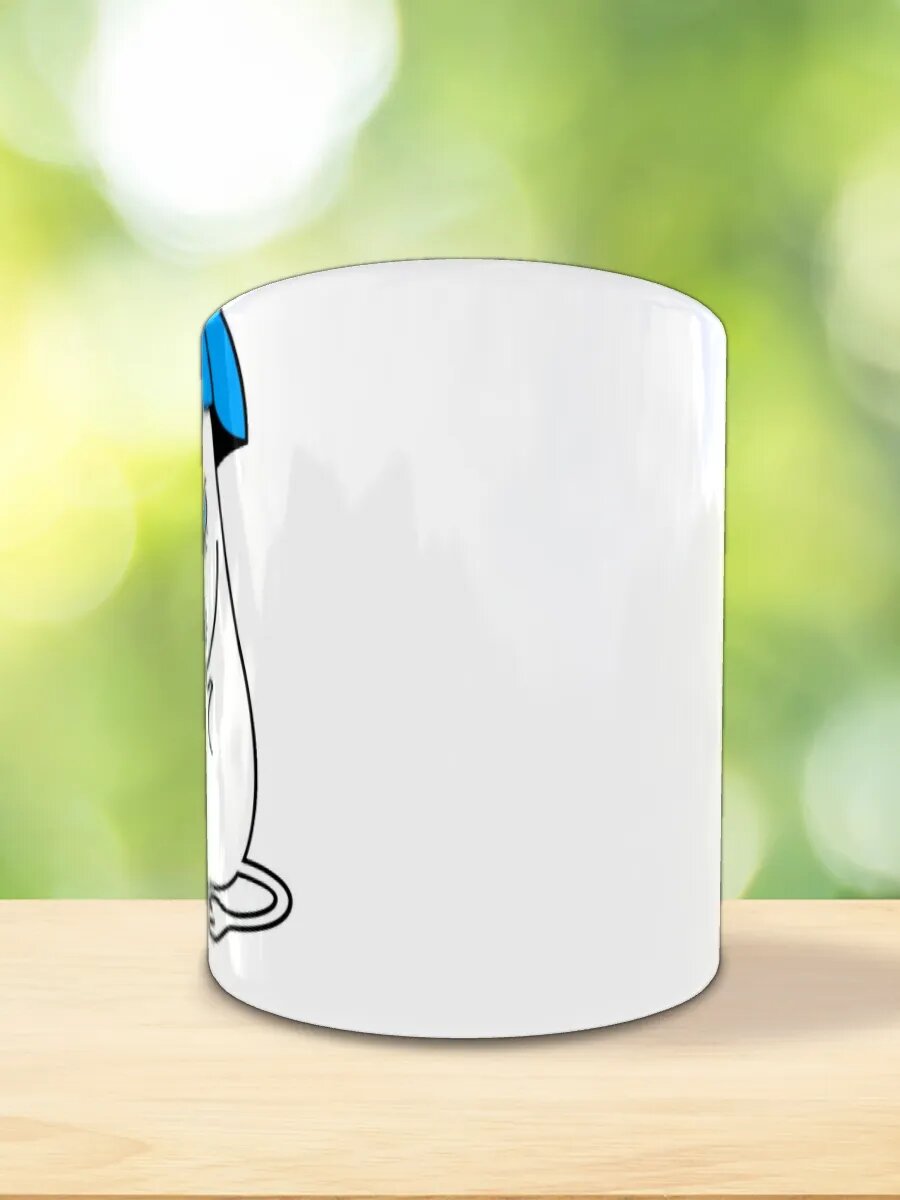 Кружка Муми-тролль и неприличный жест