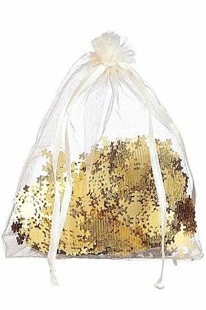 Блёстки снежинки-конфетти, золотые, 25 г, Edelman 1106318