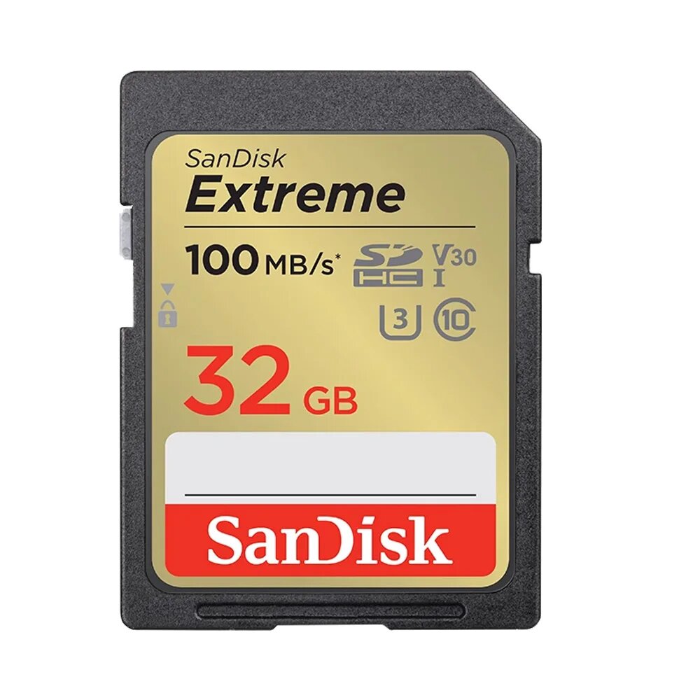 SanDisk SD-карта 32/64/128/256 ГБ для фотоаппарата Extreme 32GB