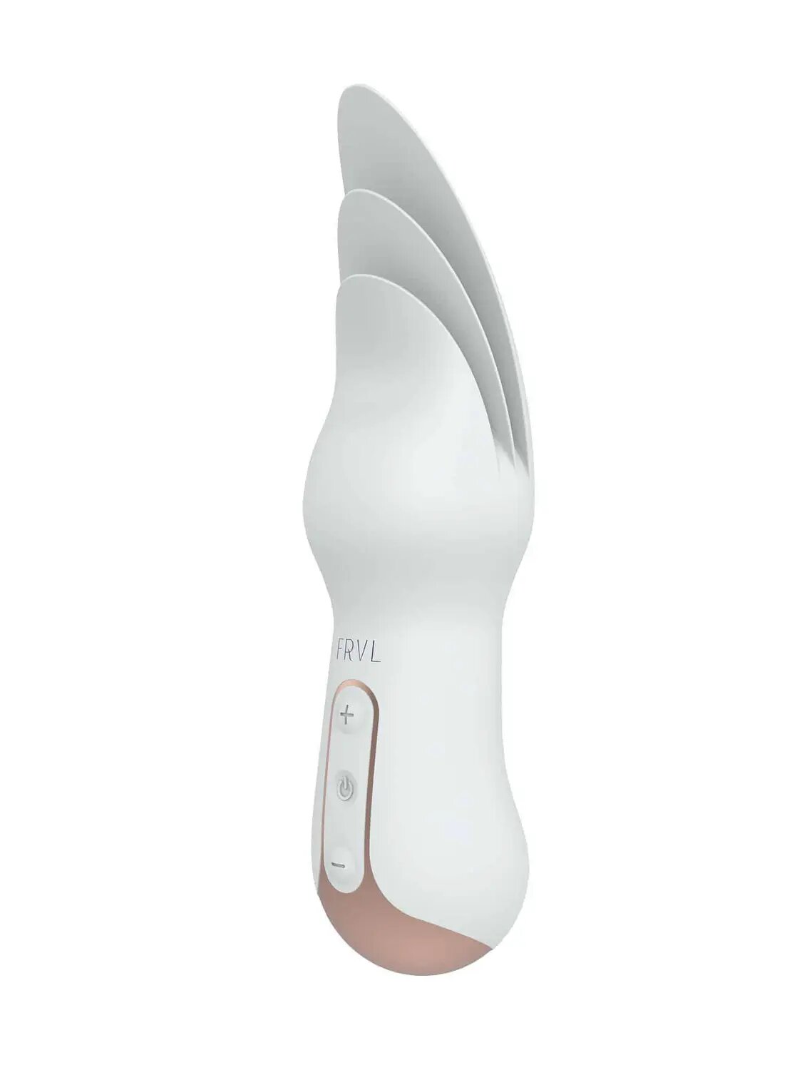 Вибростимулятор с лепестками Le Frivole Kissin, силикон, белый