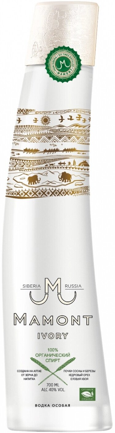 Водка "Mamont" Ivory, 0.7 л