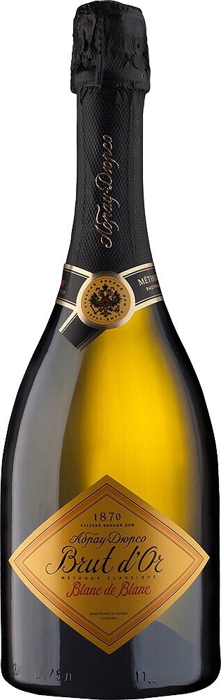 Игристое вино Абрау-Дюрсо, "Брют д'Ор" Блан де Блан