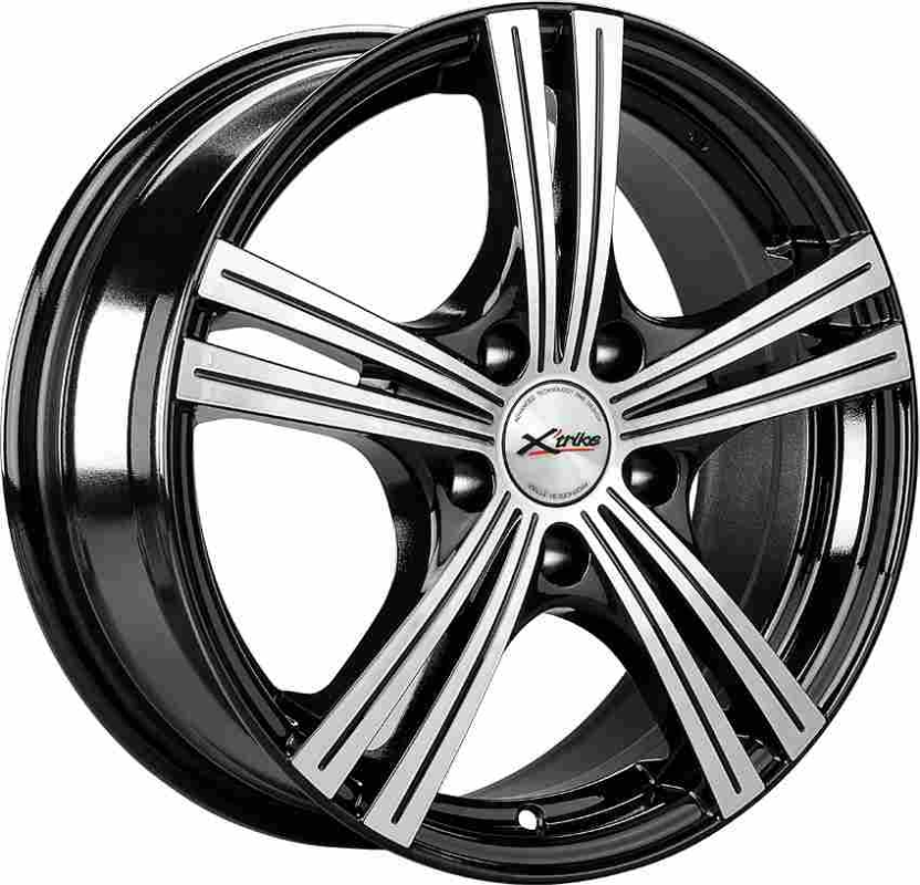 Диск колесный Xtrike X-112 6,5x16 5x108 Dia63.3 ET45 цвет BK/FP