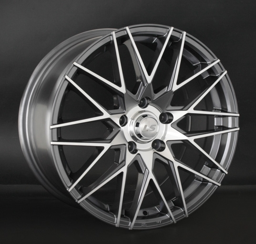 Диск колесный LS Wheels 784 6,5x15 4x100 Dia60.1 ET40 цвет GMF (темно-серый, полировка)