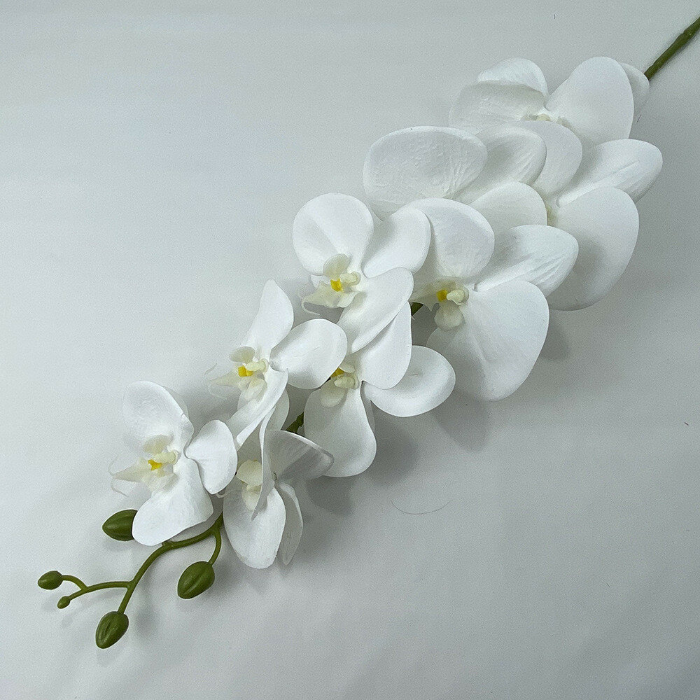 Orchid artificial flowers with 3d printing for party and home decorations, white