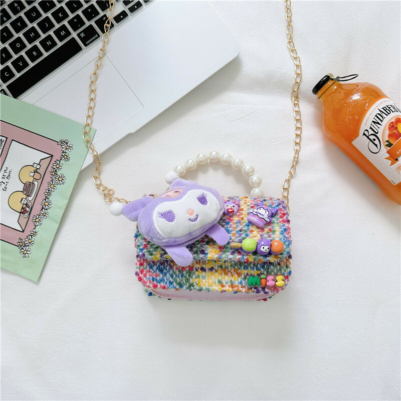 Сумка детская хлопок лен плечовая с швами для малышей разноцветная