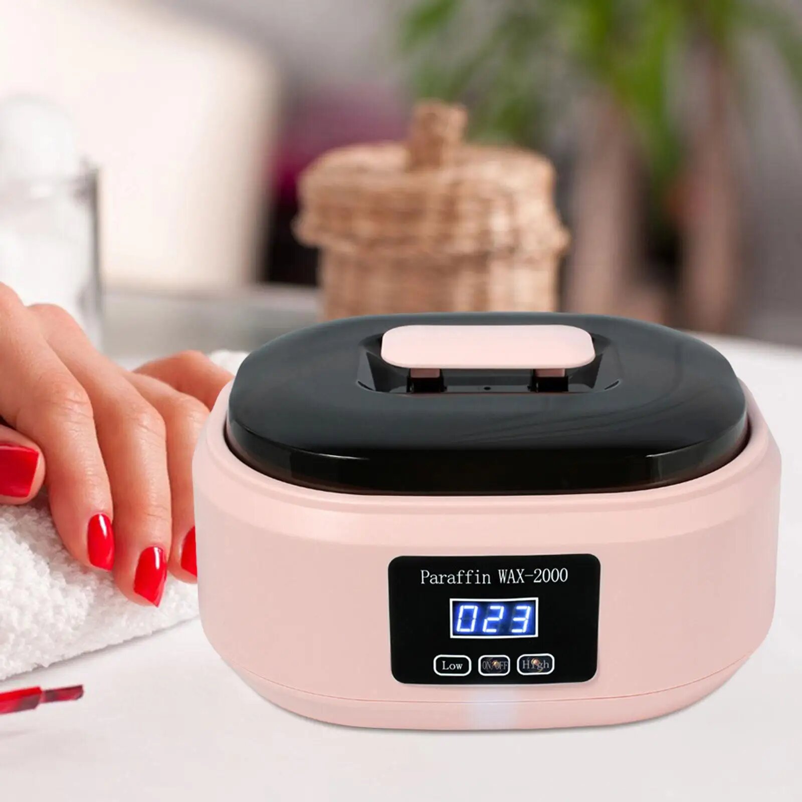 Парафиновый нагреватель для рук и лица Розовый