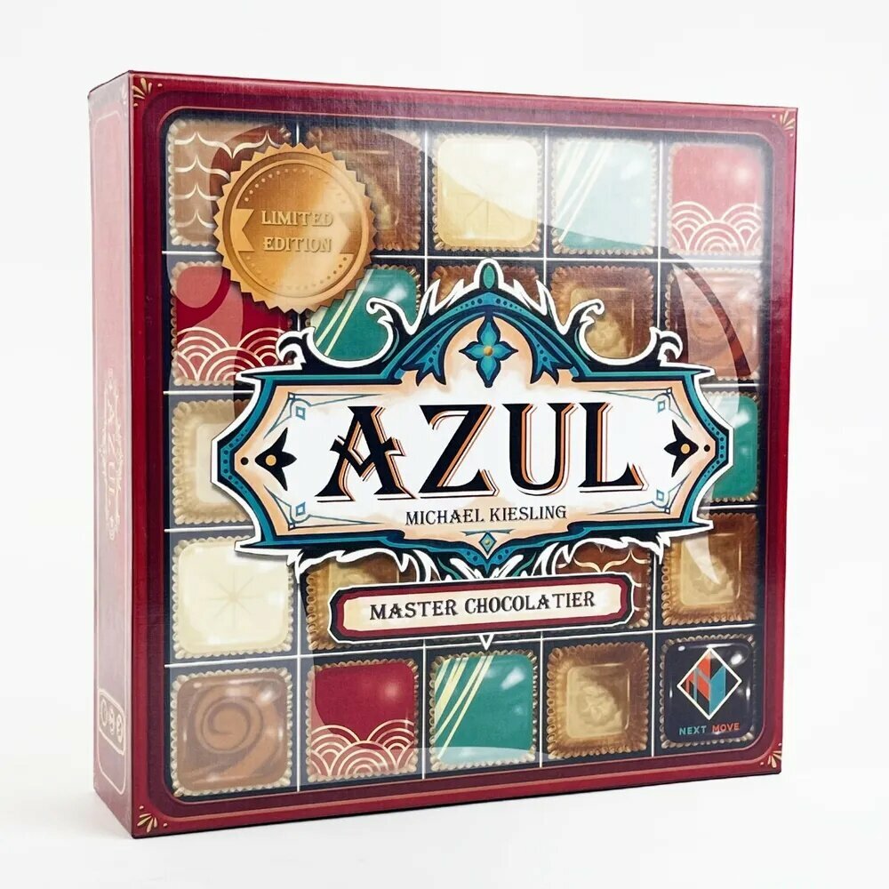 Azul: Master Chocolatier - Классическая Настольная Игра, 2-4 Игрока, 30-45 Минут, Веселье Для Вечеринок