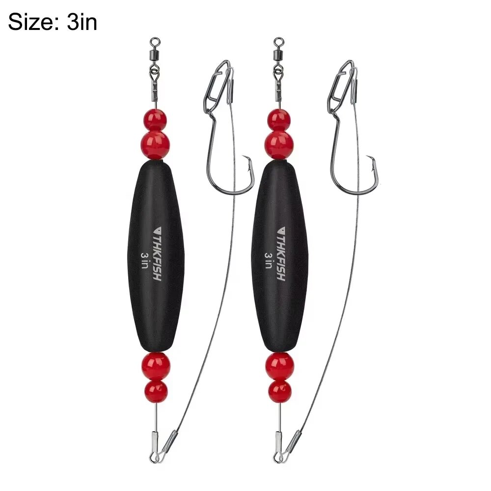 Комплект для ловли сома 2 шт Красный, 2pcs black 3in