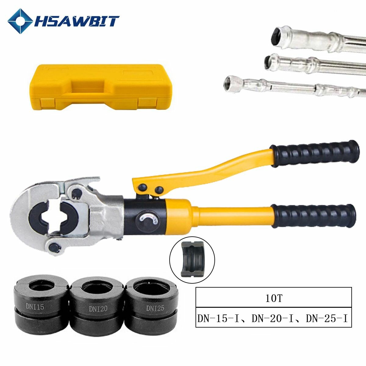 Ручные гидравлические обжимные клещи-Плоскогубцы для зажима труб-CW1632 Нержавеющая сталь