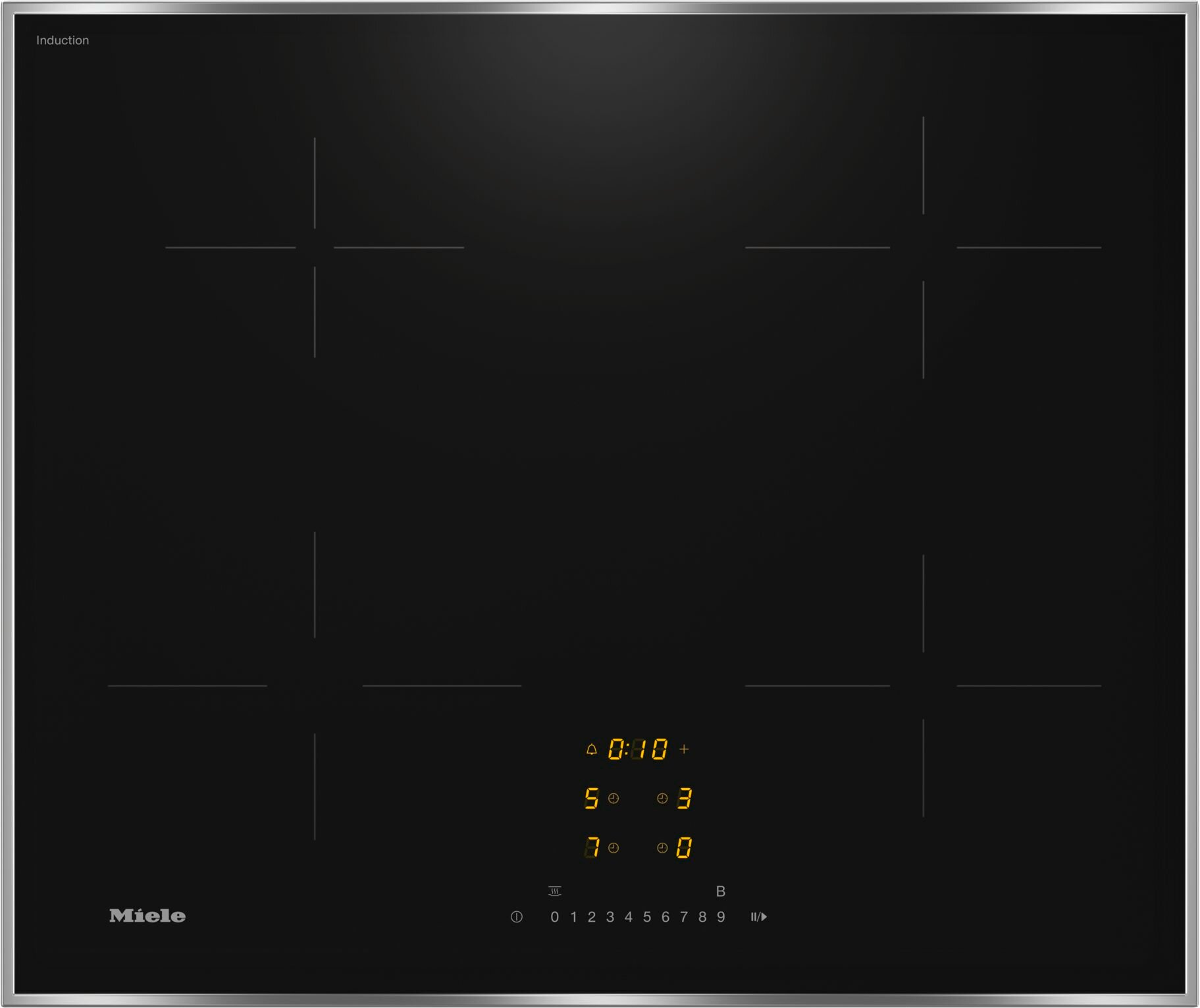 Варочная панель индукционная Miele KM 7361 FR, черный