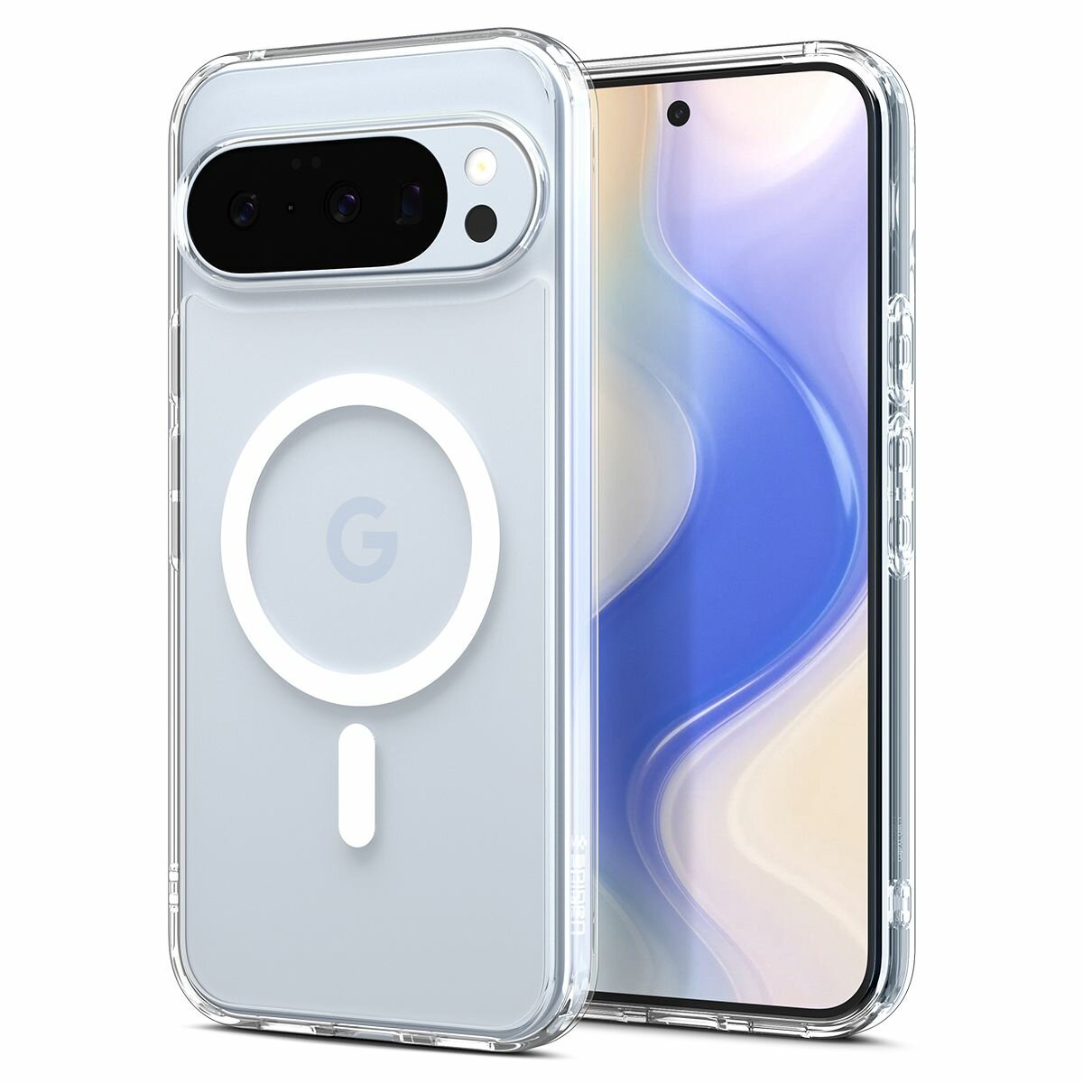 Чехол Spigen на Pixel 10 Pro / 10 (ACS09702) Ultra Hybrid (MagSafe) / Спиген Чехол для Пиксель 10 Прозрачный/Белый