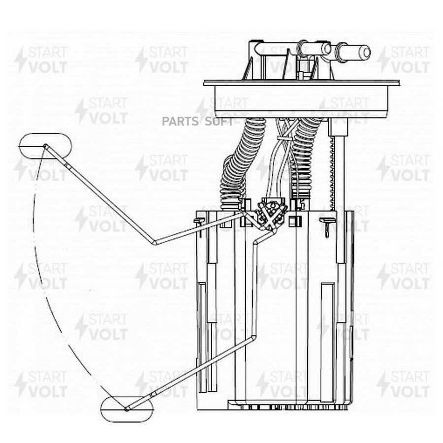 Модуль CHERY M11 (10-) 1.6I топл. насоса от официального дистрибьютора, STARTVOLT, артикул SFM2490