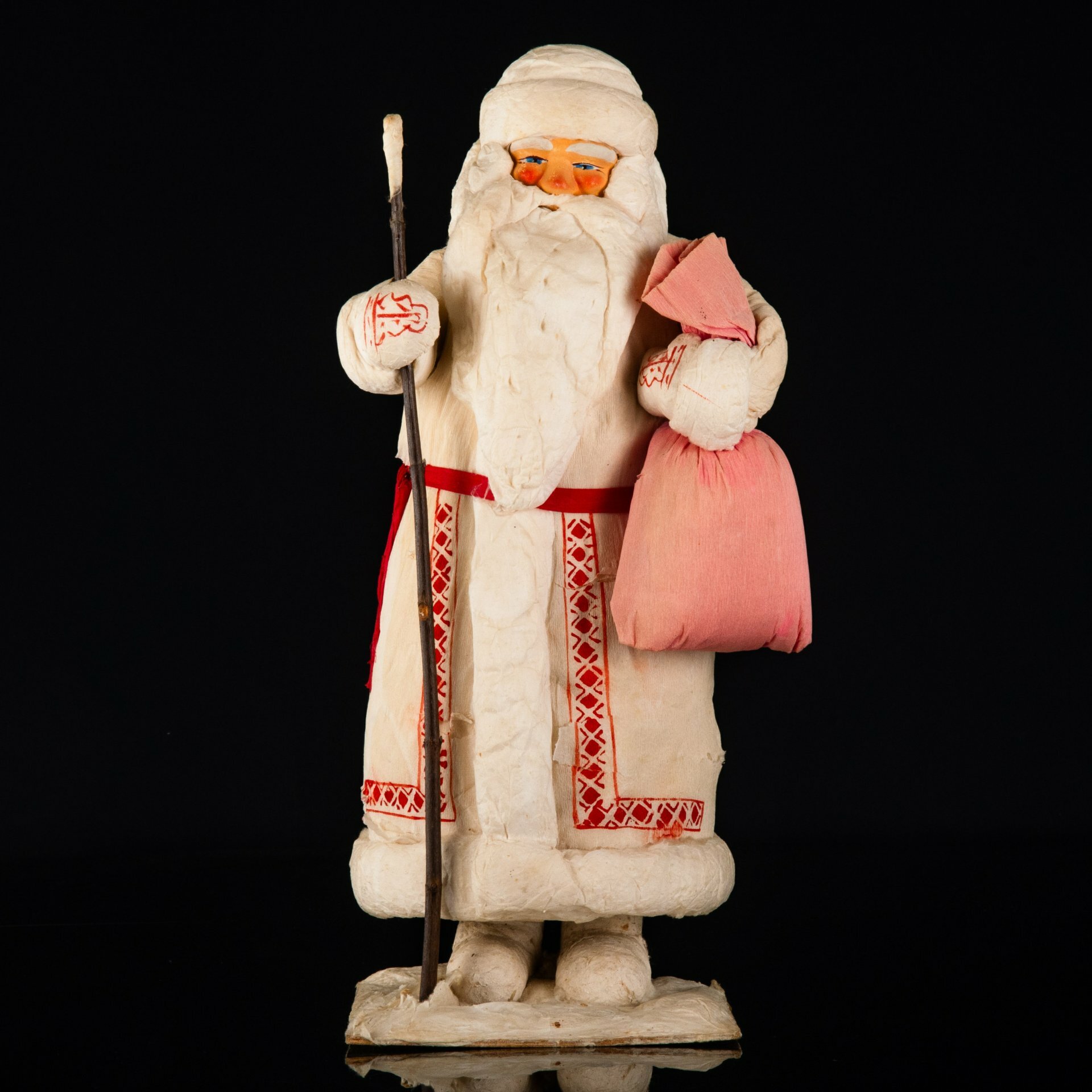 Игрушка под ёлку "Дед Мороз", Пушкинская фабрика "Ёлочных украшении", вата