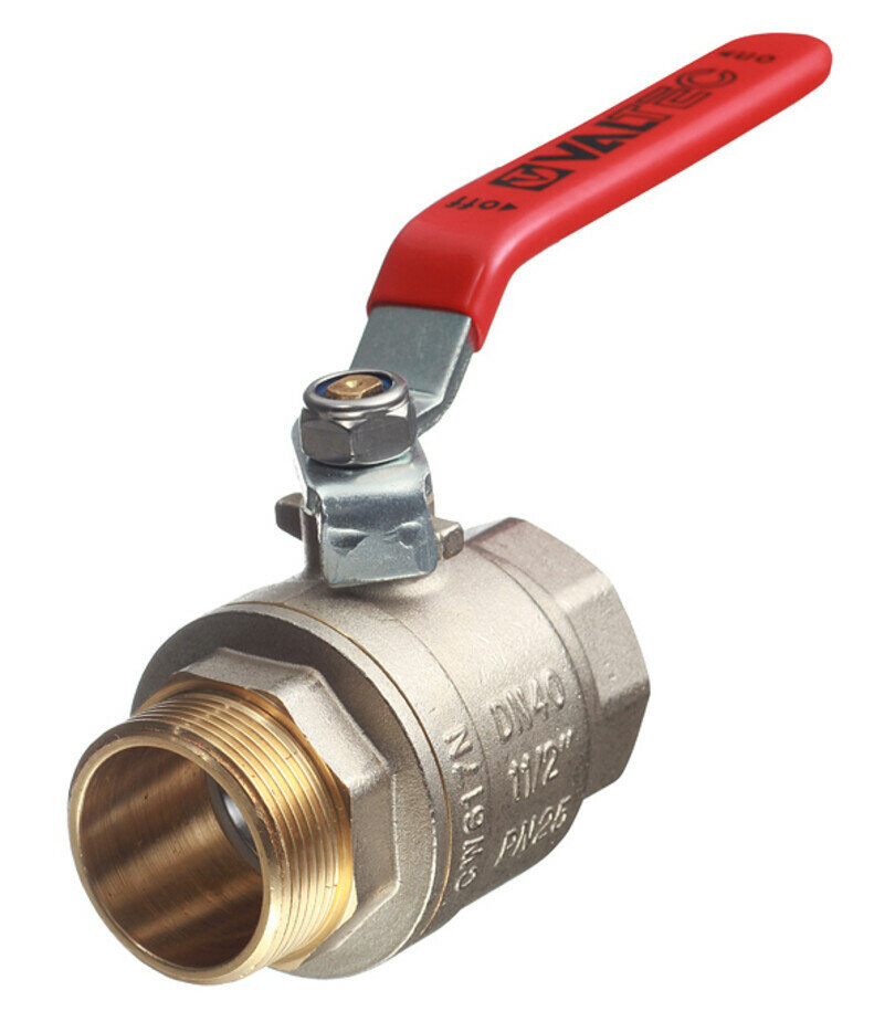 Valtec Кран шар. Base, стальная рукоятка 1 1/2 вн.-нар. VT.215. N.08