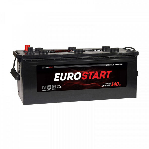 Аккумулятор автомобильный EUROSTART Extra Power 140 Ah L+ 900 A ПП (513x189x223) 513x189x223