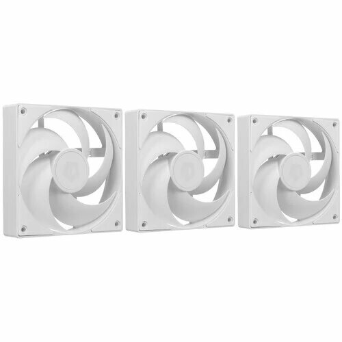 AS-120-W TRIO / Вентилятор ID-COOLING AS-120-W Trio 120мм, 3шт, 4-pin, 2000об/мин, 27.2дБ, Ret