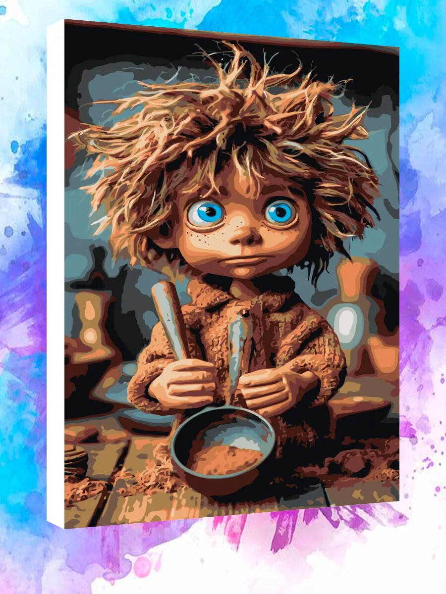 Картина по номерам на холсте Домовой