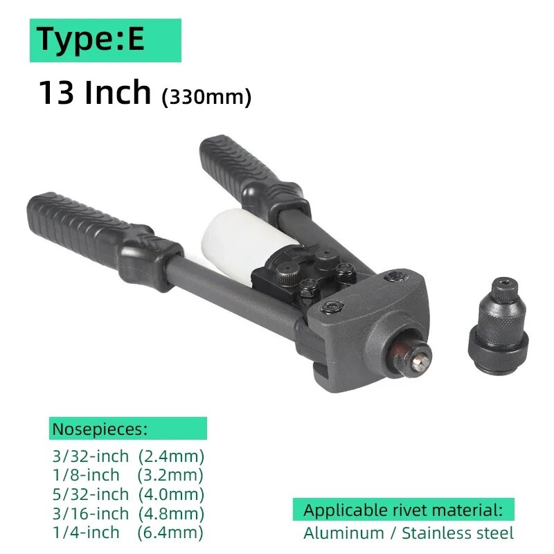 Ручной заклепочный пистолет FENNEC 8/9/13/14/17 дюймов TYPE E