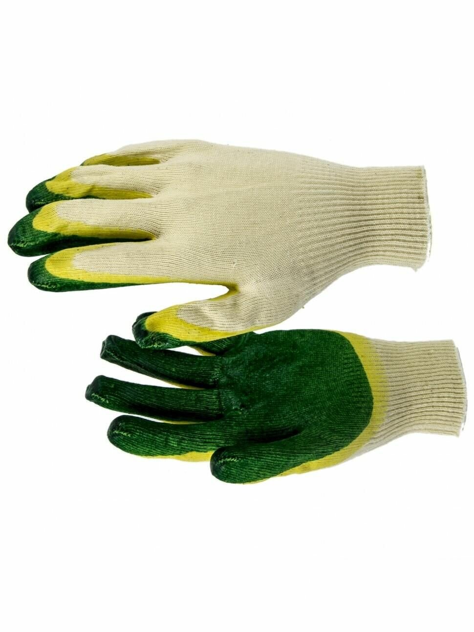 Перчатки хб с двойным латексным обливом Россия 67851