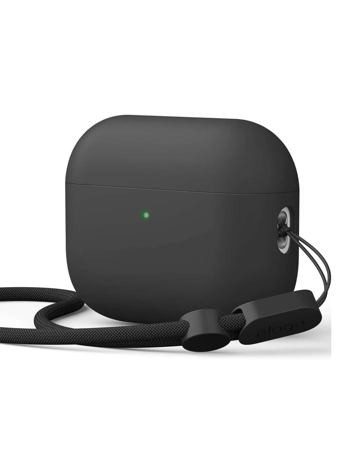 Elago силиконовый чехол со шнурком для AirPods Pro 3, Liquid Hybrid Hang case, черный