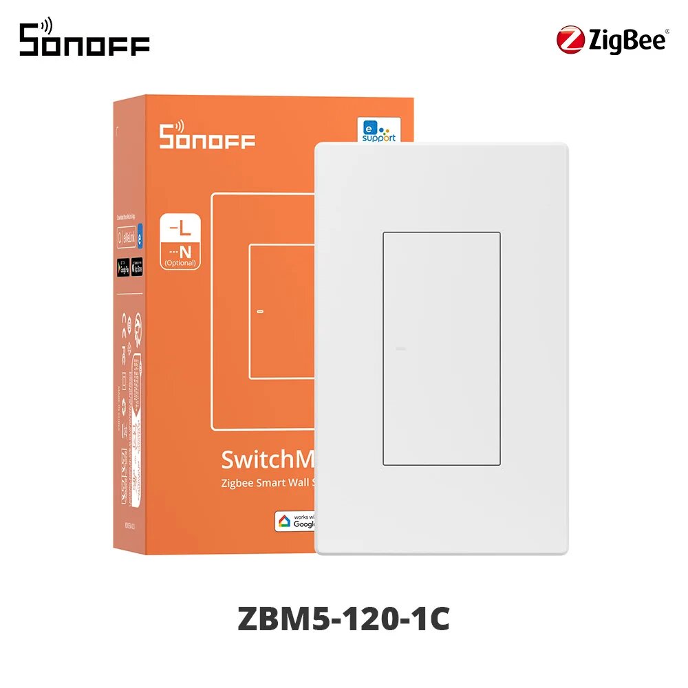 SONOFF ZBM5-120 Умный настенный переключатель Zigbee ZBM5-120-1C