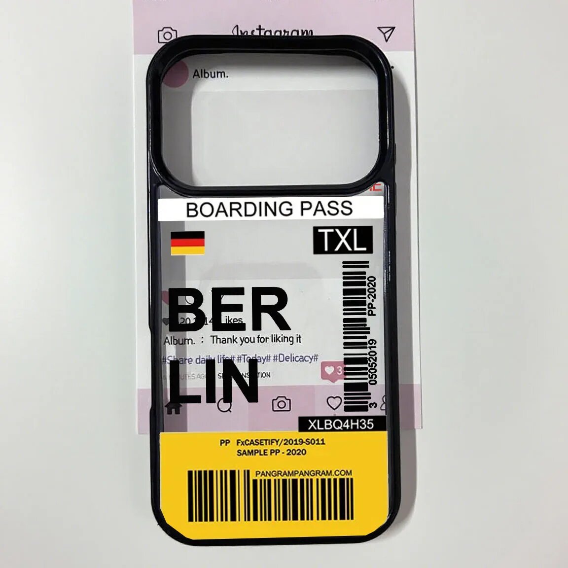 Чехол для iPhone Boarding Pass Black-LYF1123069