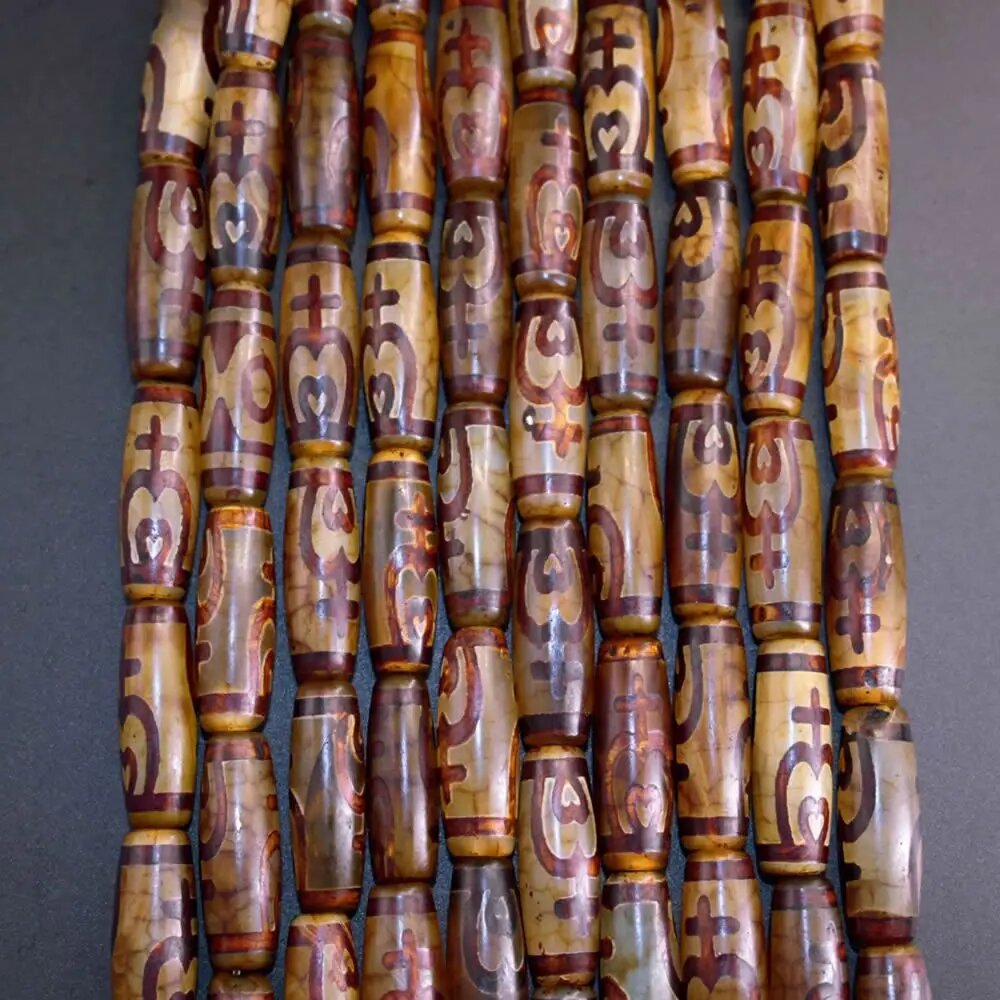 1 шт, древние красные, коричневые тибетские бусины Дзи, винтажные украшения, счастливый символ, девять глаз, двадцать одного глаза, мощный амулет, бусины из агата