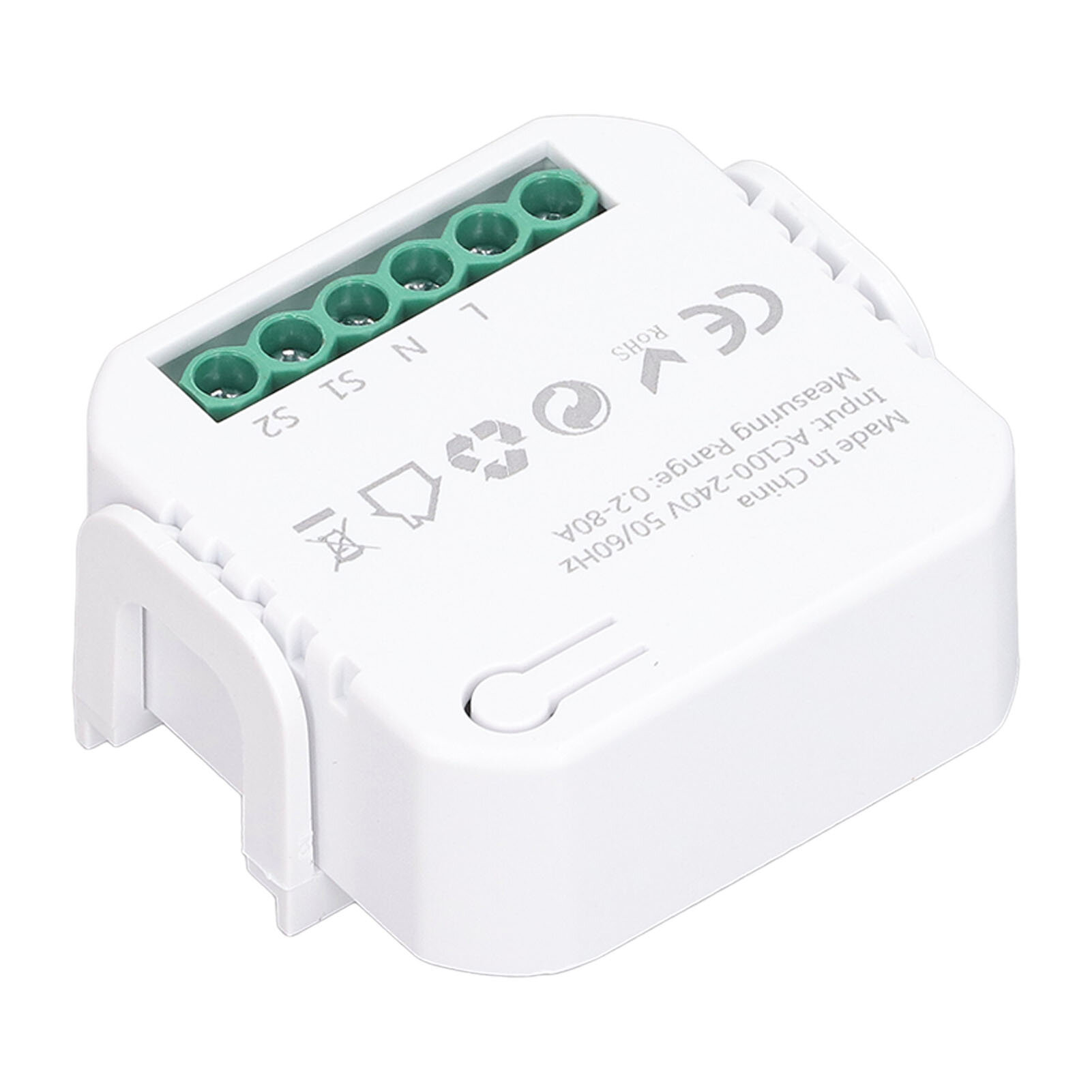 Интеллектуальный счетчик энергии, WIFI, монитор энергопотребления, однофазный, 100 240 В переменного тока для Tuya Black PJ 1203