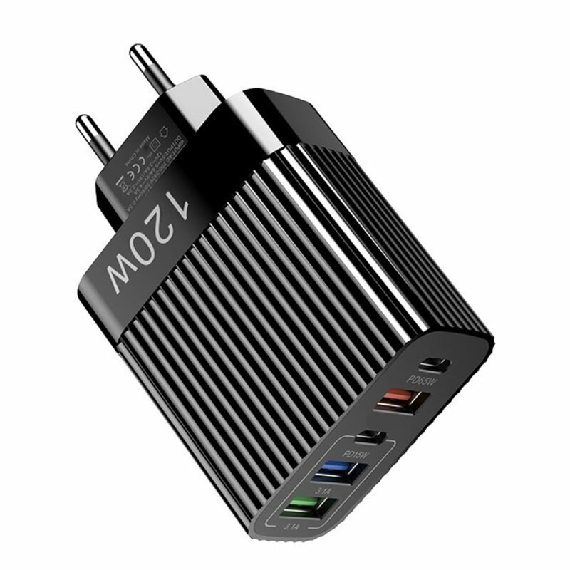 (1 шт.) Зарядное устройство 120W, черное, EU