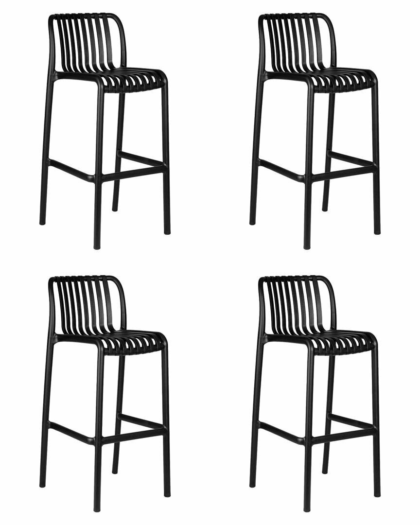 Стул барный DOBRIN Набор 4 шт Стул барный DOBRIN CHLOE BAR, черный арт. LMZL-PP777-N_P-B-03