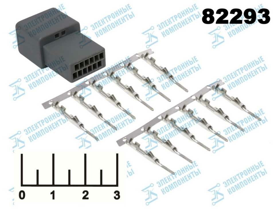 Разъем 12pin штекер 0.7мм DJ7125S-0.7-11
