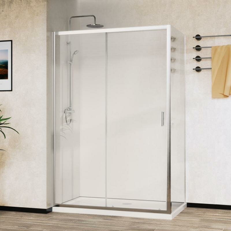 Vincea Душевой уголок City VSR-5CT9011CL, 1100*900, хром, стекло прозрачное Vincea