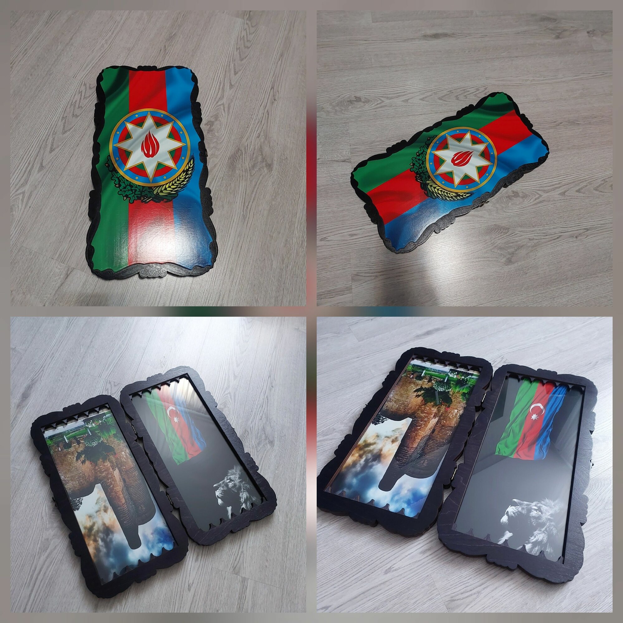 Нарды со стеклом на игровом поле