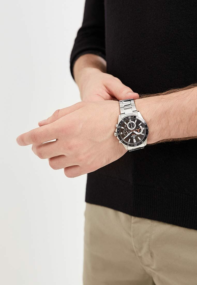Наручные часы CASIO Edifice, серебристый — фото 1