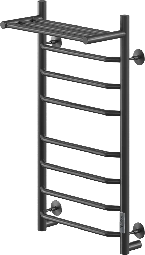 Полотенцесушитель электрический Ника Way 3 80/40, с полкой, матовый черный RAL9005 WAY-3 80/40 с/п черн U