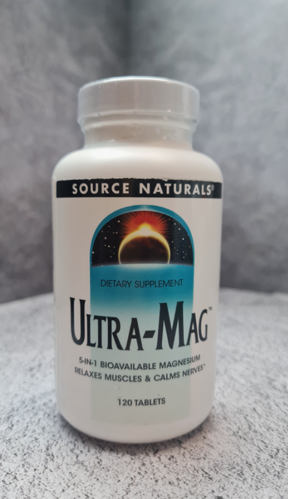 Source Naturals Ultra-Mag (Магниевый комплекс с витамином B6) 120 таблеток