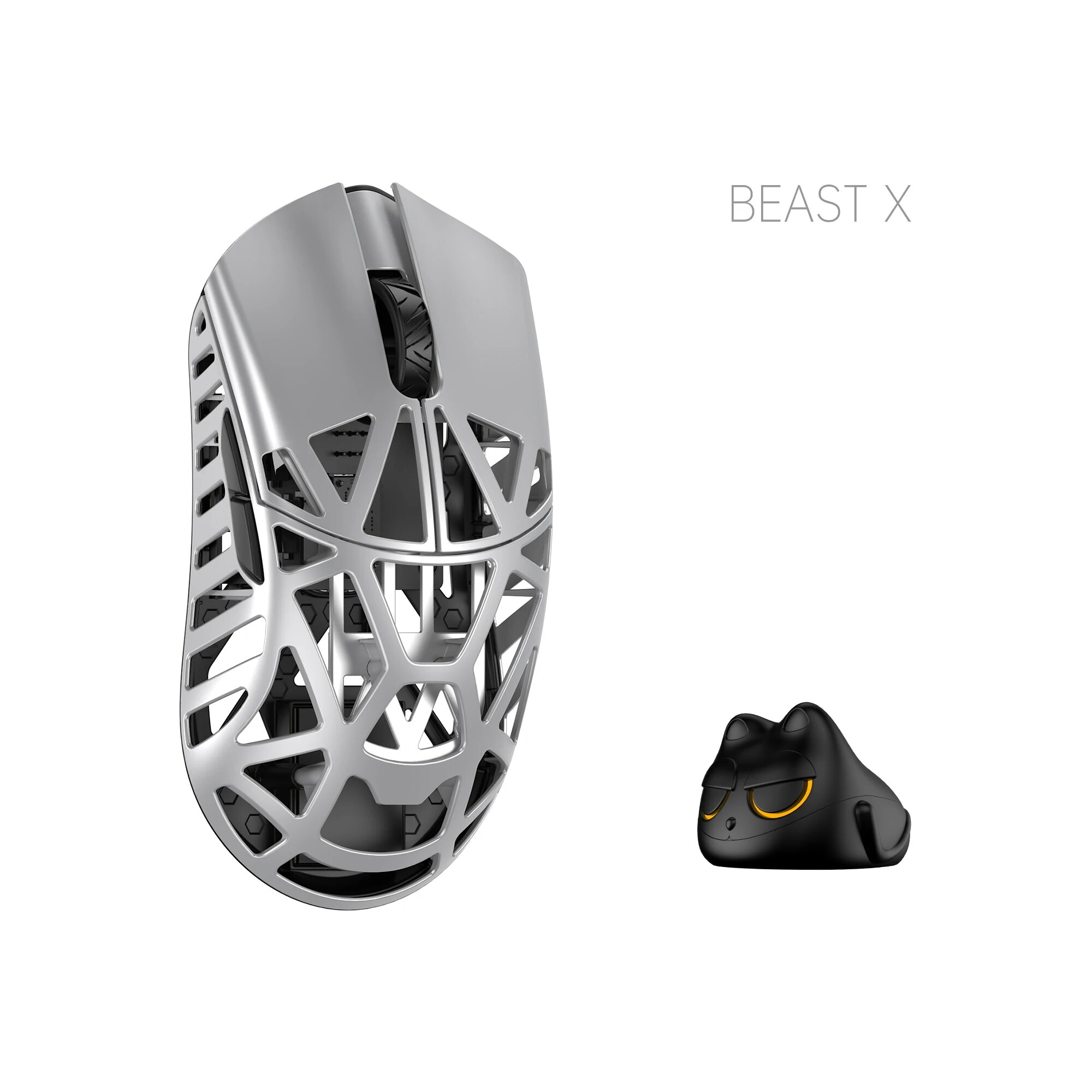WLMOUSE Beast X Pro 39g беспроводная игровая мышь Silver(Side Slits)