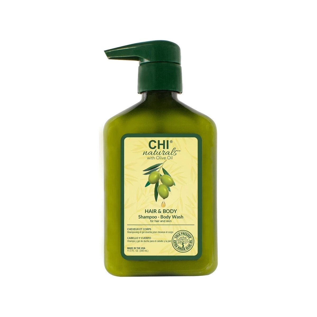 CHI Шампунь для волос и тела Olive Organics Hair and Body Shampoo Body Wash Шампунь 340мл