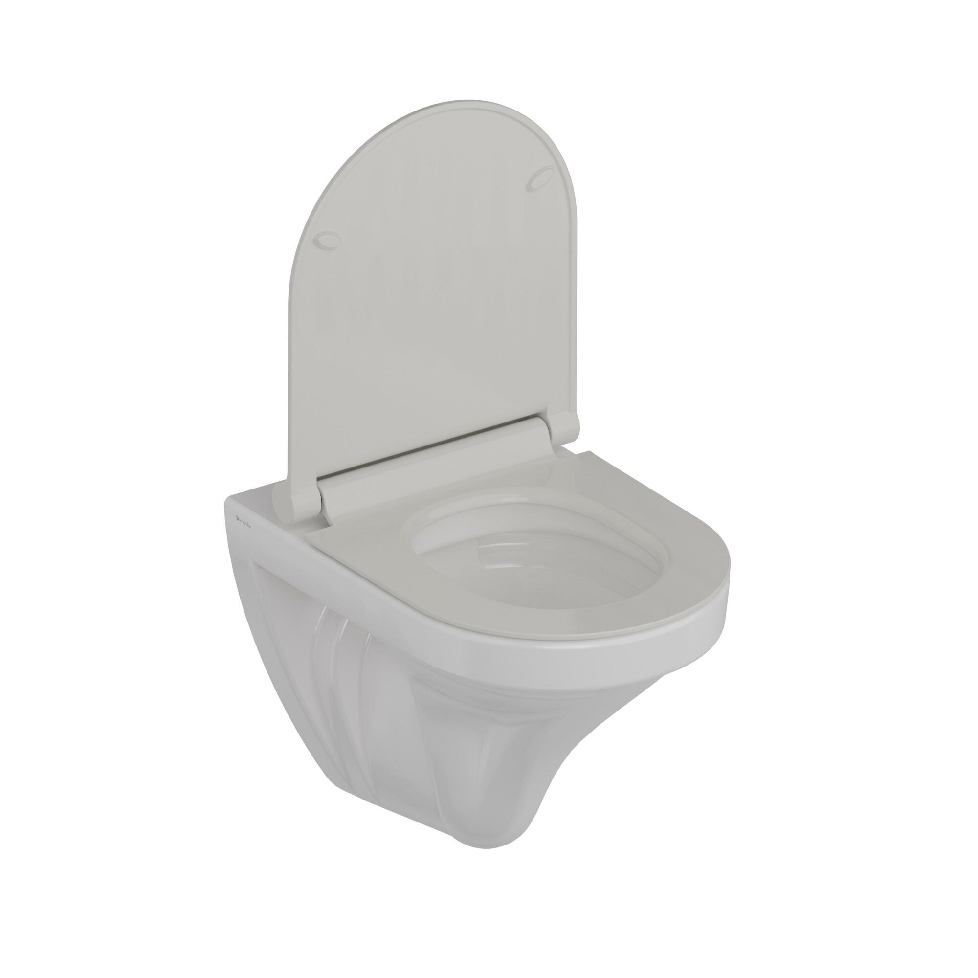 Унитаз подвесной Knotlor Flow WC51WG цвет Белый с сиденьем Микролифт