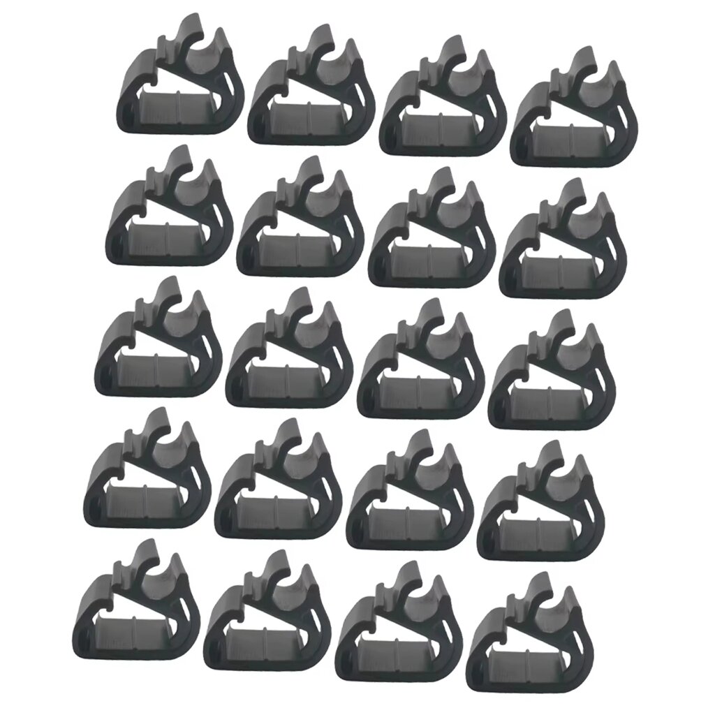 Упаковка из 20 Надежных Зажимов Для шлангов Стеклоочистителя и омывателя Лобового стекла Пластиковая Конструкция Простая Установка Универсальная Посадка Для Автомобиля