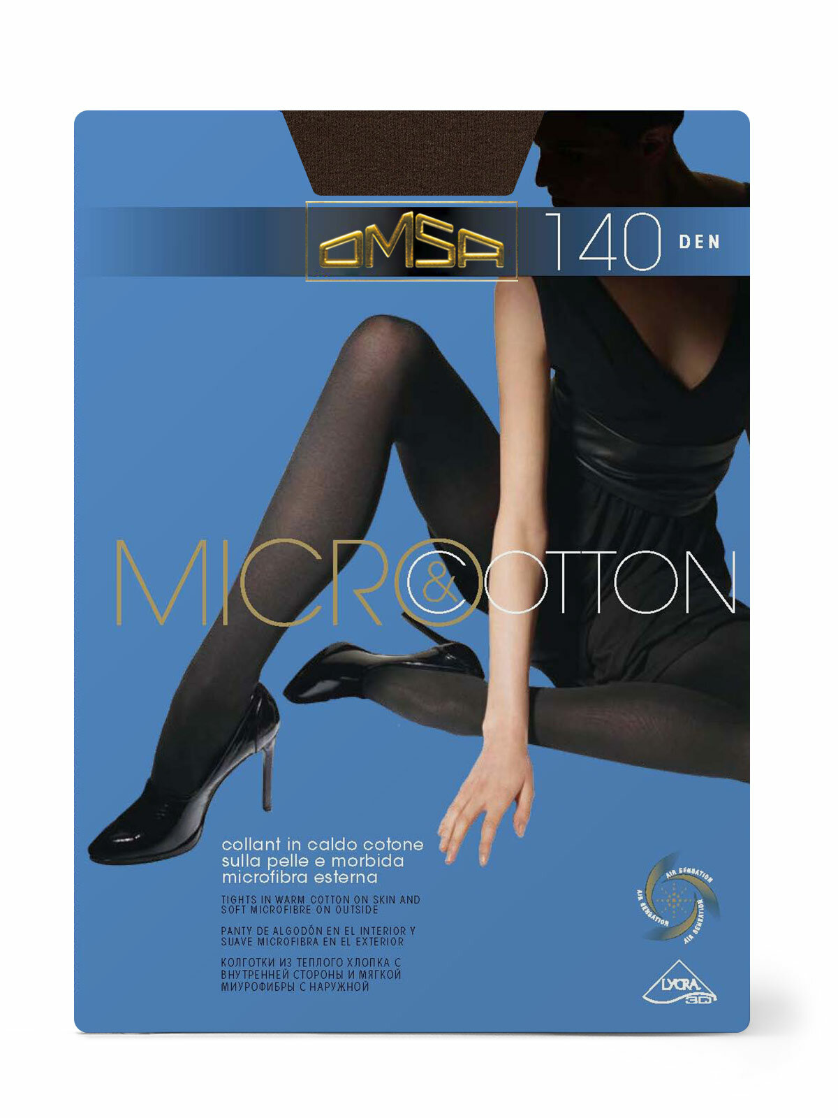Колготки Micro&Cotton 140 den, хлопок и LYCRA®