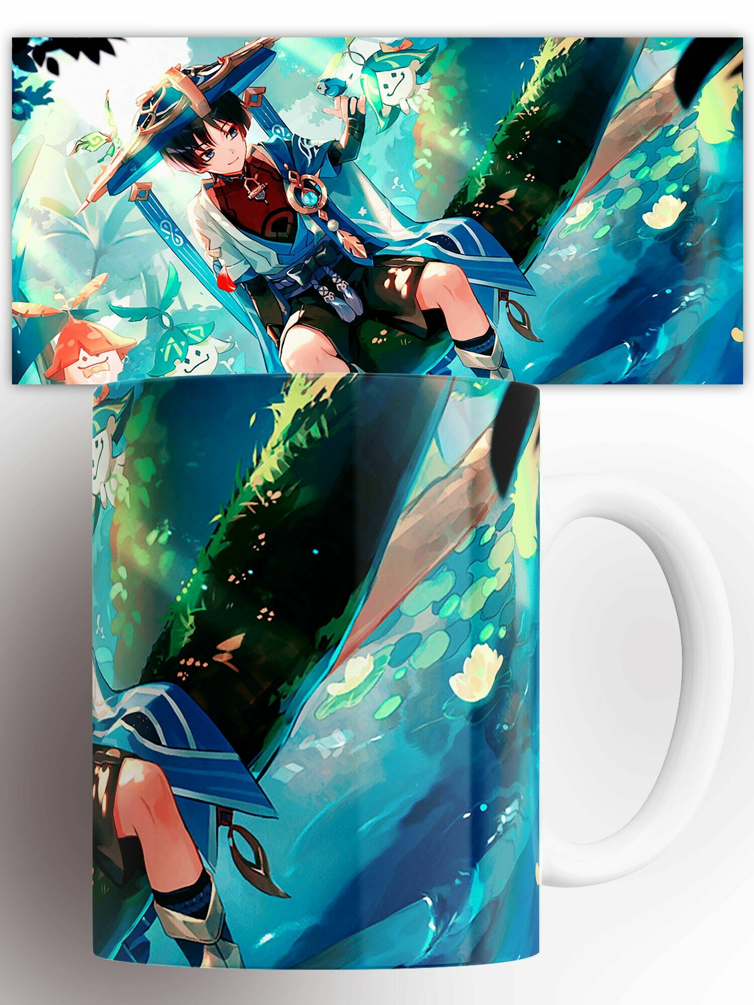 Кружка Геншин Импакт Genshin Impact Скарамучча 330мл