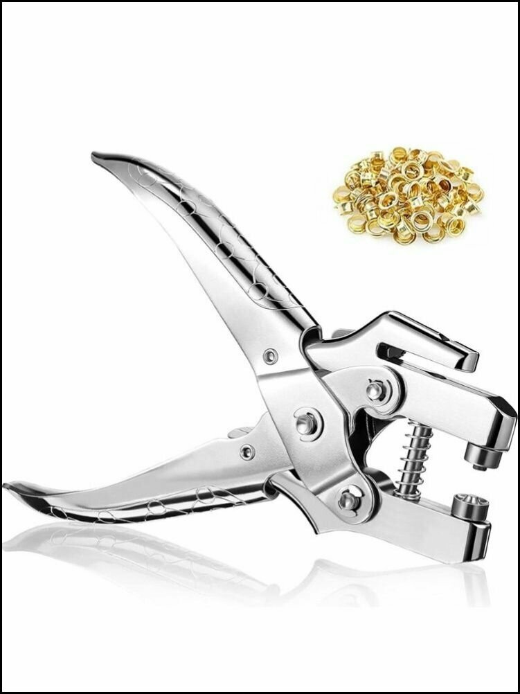 Эксклюзивный набор из 100 комплектов кнопок с щипцами для люверсов