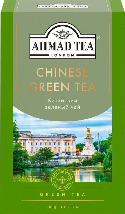 Чай зеленый AHMAD TEA Китайский листовой, 100г x 5 упаковок