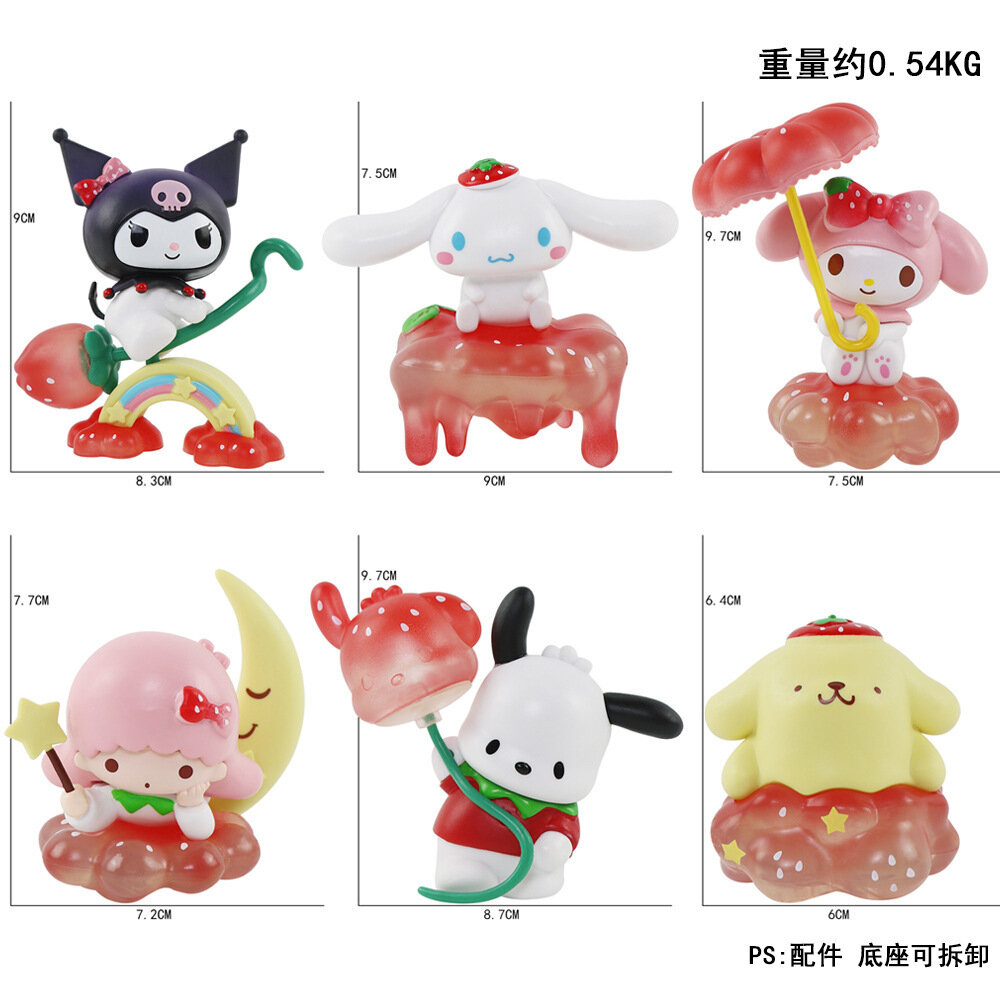 Фигурки Blind Box Sanrio Magical Story: Хроми, Моя Мелоди и Собака Синнамон