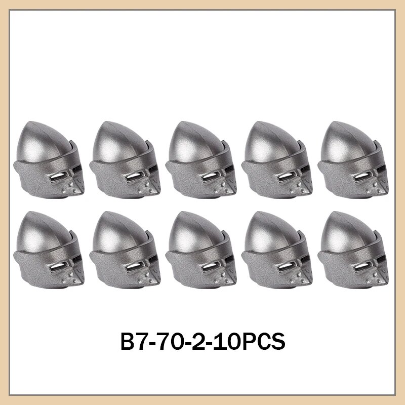 MOC Средневековые шлемы рыцаря, 10 шт, B7-70-2-10PCS