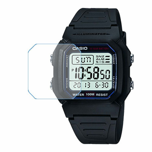 Скрин Мобайл защитный экран для часов Casio W-800H-1AVES из нано стекло 9H