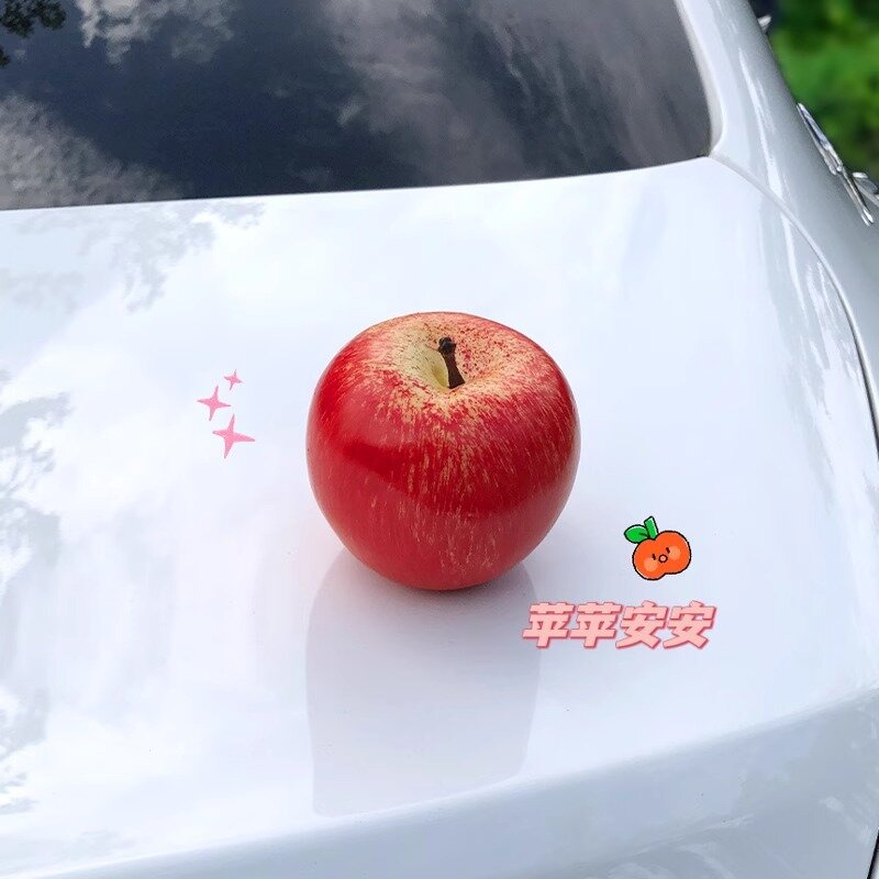 Милые фруктовые украшения/декоративные элементы для багажников автомобилей, креативные украшения для топливных баков, универсальные украшения.