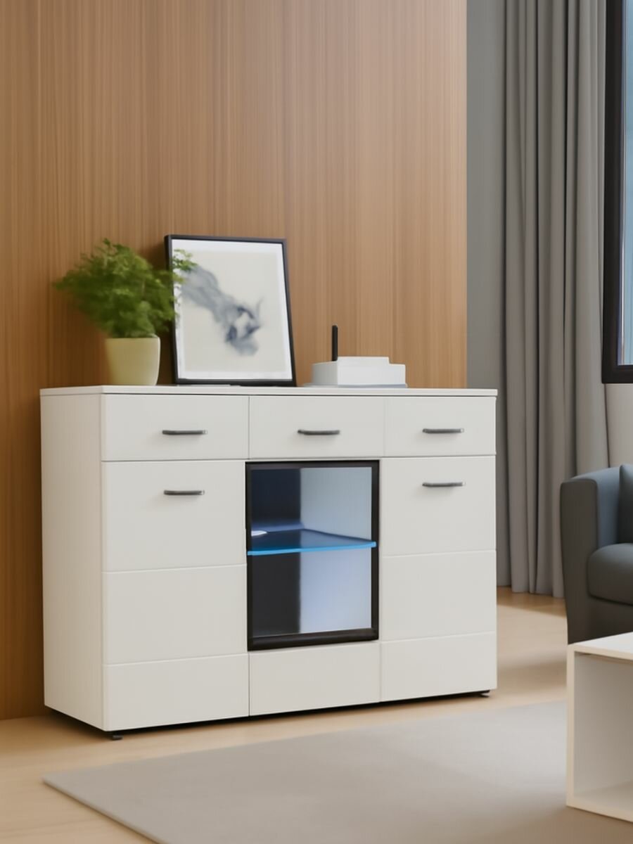 Комод с ящиками GLOSS КМ-150 белый